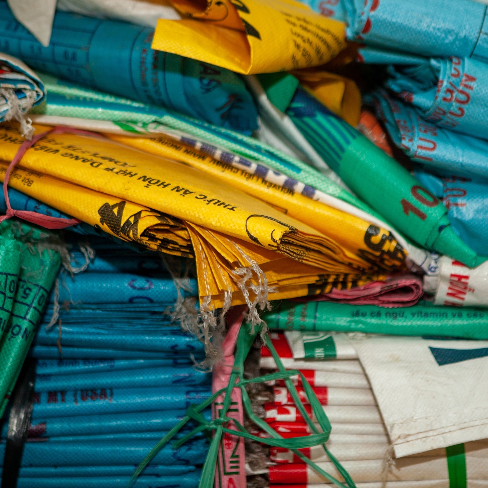 Extra Large Recycled Beach Bag - Yellow – Fair Space